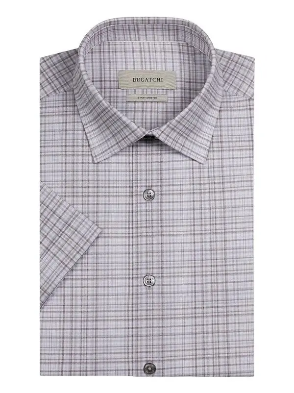 Bugatchi Miles Ooohcotton Short-sleeve Shirt - Limestone