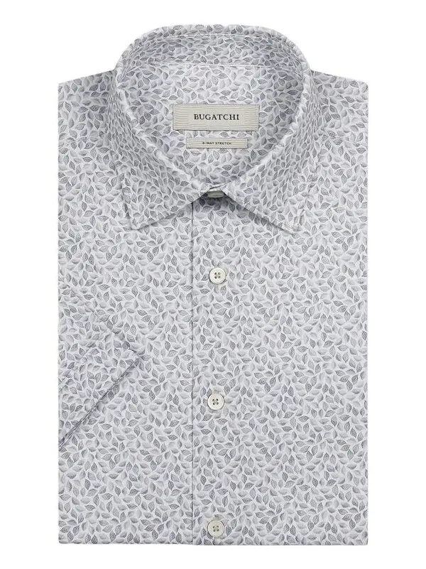 Bugatchi Miles Ooohcotton Short-sleeve Shirt - Sand