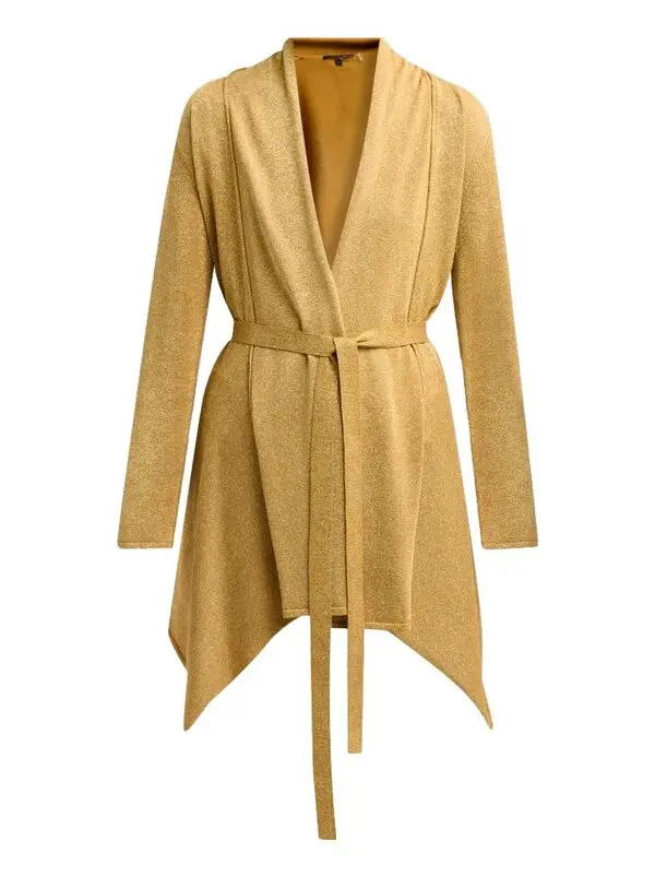 Kobi Halperin Tate Metallic Knit Cardigan - Gold