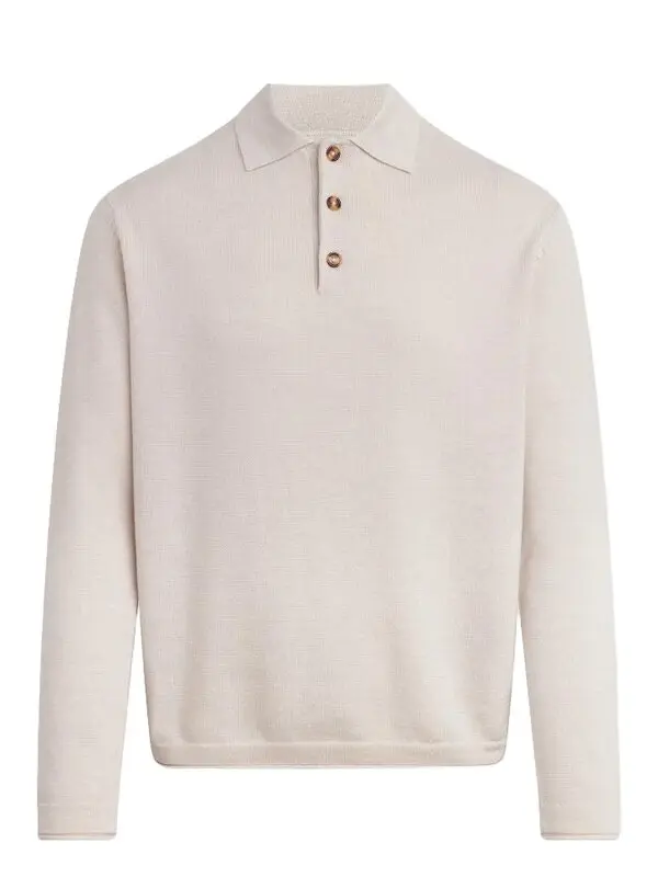 Joe's Jeans Merino Wool Polo Sweater - Ancient Scroll