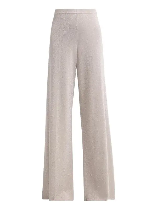 Kobi Halperin Nina Knit Wide-leg Pants - Silver