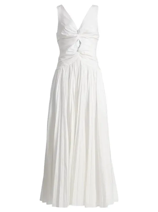 Simkhai Vivianne Center Twist Midi-dress - White