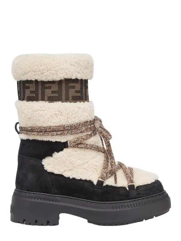 Fendi Shearling-lined Ski Boots - Multi