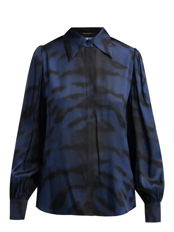 Kobi Halperin Davis Tiger-print Silk Blouse - Eclipse Multi
