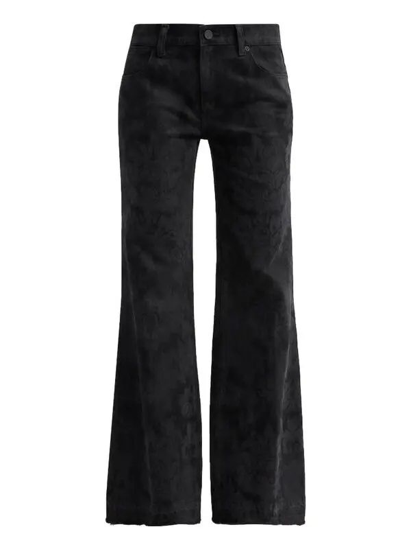 Kobi Halperin Zane Flare-leg Jeans - Black Multi