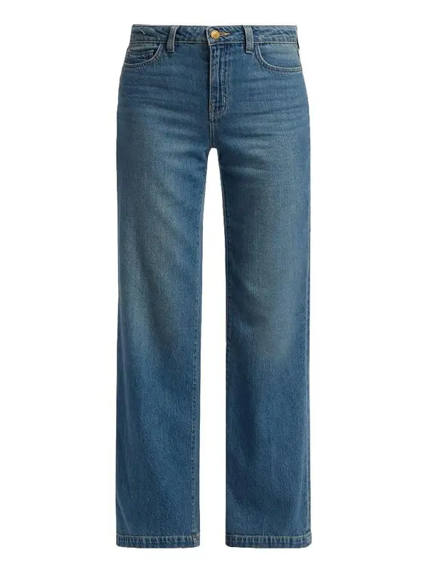 L'Agence Scottie High-rise Wide Leg Jeans - Fargo