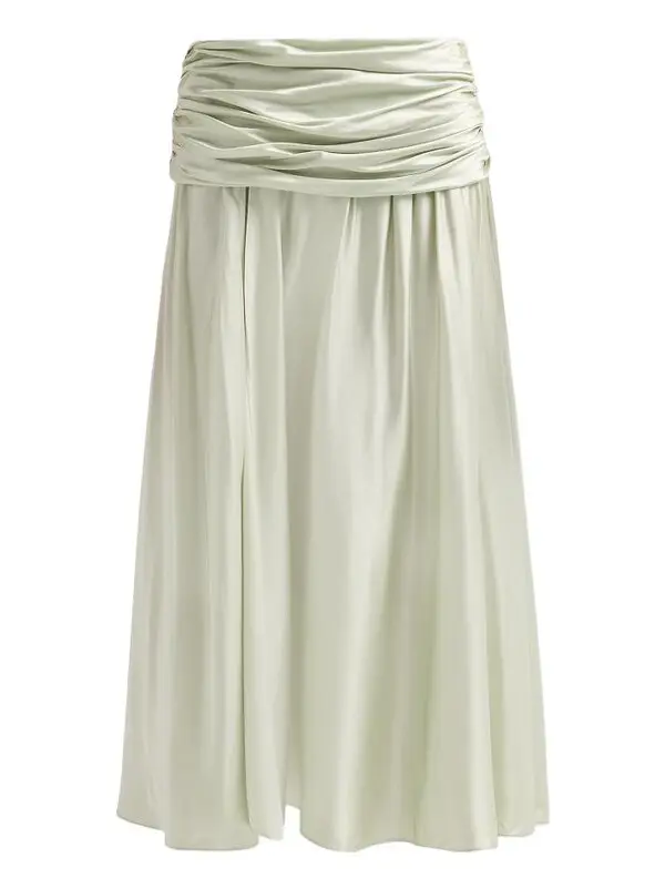Simkhai Gianna Draped Midi-skirt - Mint