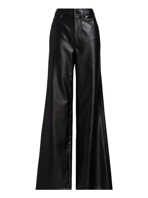 Veronica Beard Kasey Faux Leather Wide-leg Pants - Black