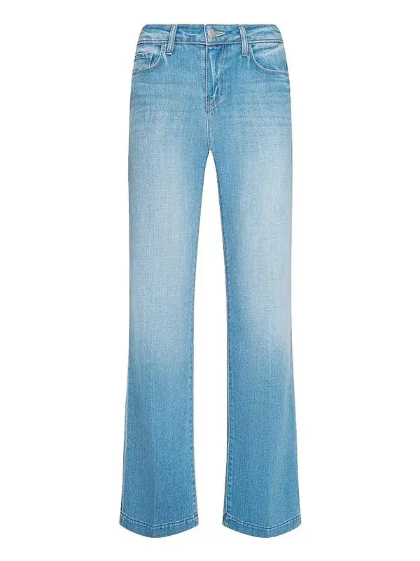 L'Agence Joanne Low-rise Wide-leg Jeans - Pacific