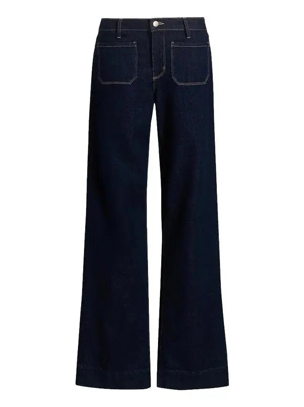 L'Agence Nolan Patch Pocket Wide-leg Jeans - Koval