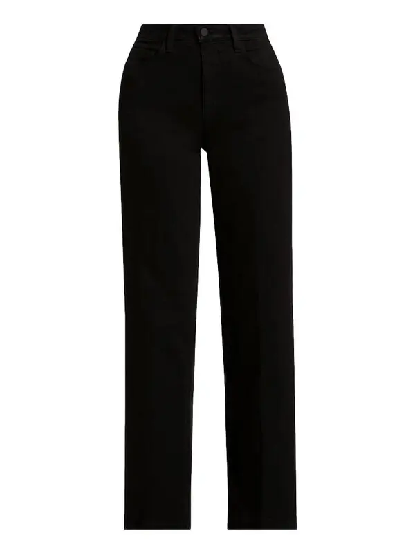 L'Agence Scottie High-rise Wide-leg Jeans - Black