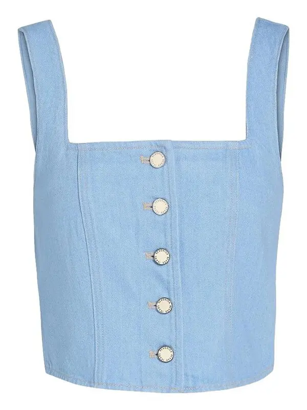 Veronica Beard Spensley Denim Vest - Bayside