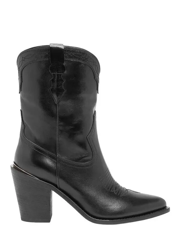 Partlow Sophie 90mm Leather Boots - Nero