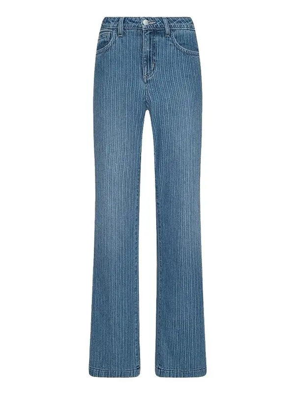 L'Agence Joanne Raw Denim Low-rise Jeans - Carmel