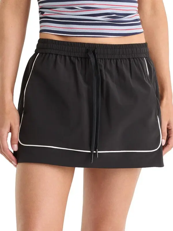 Good American The Sport Mini Skort - Black