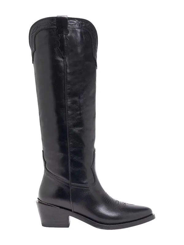 Partlow Selena 55mm Leather Knee-high Boots - Nero