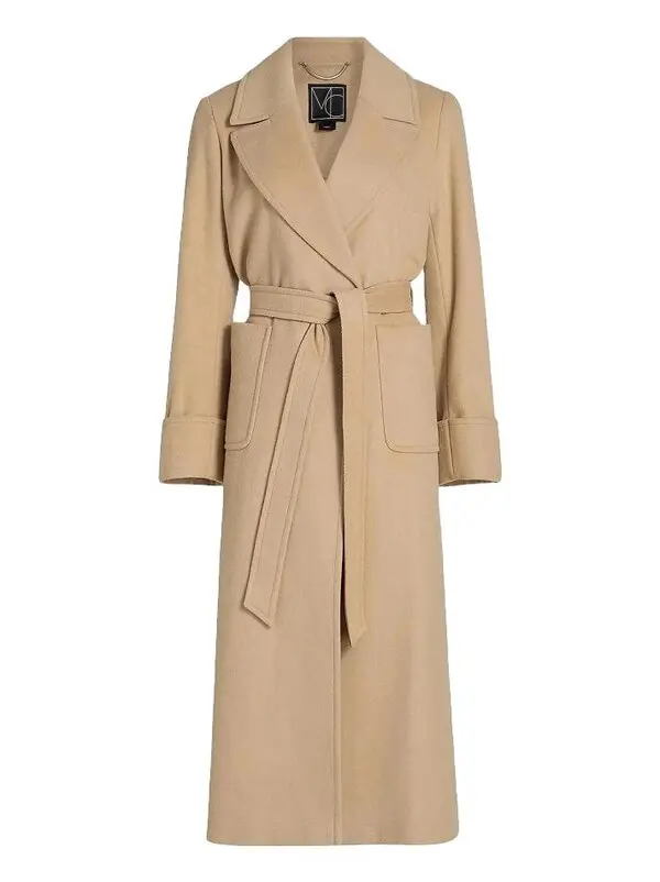 MERCER COLLECTIVE Belted Wool-blend Coat - Camel
