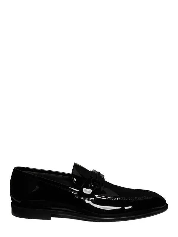 FERRAGAMO Foster Patent Leather Loafers - Nero
