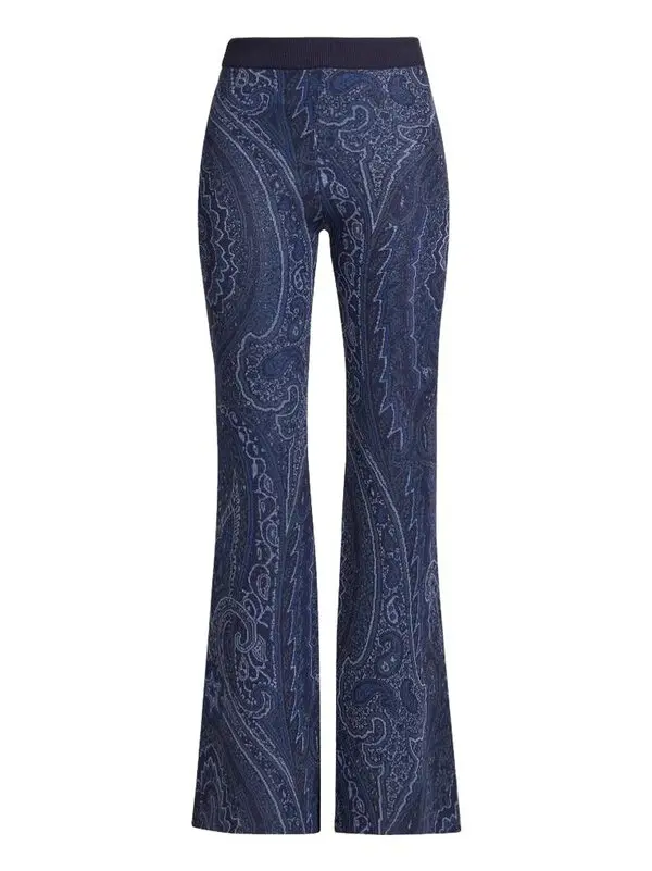 Etro Paisley Knit Trousers - Multi