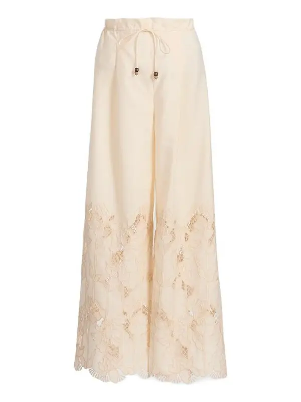 SABINA MUSAYEV Miguel Poplin Drawstring Pants - Ivory
