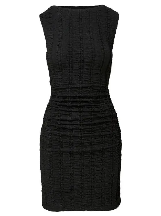Veronica Beard Charissa Textured Sheath Mini Dress - Black