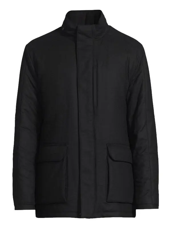 Corneliani Cashmere-nylon Car Coat - Navy