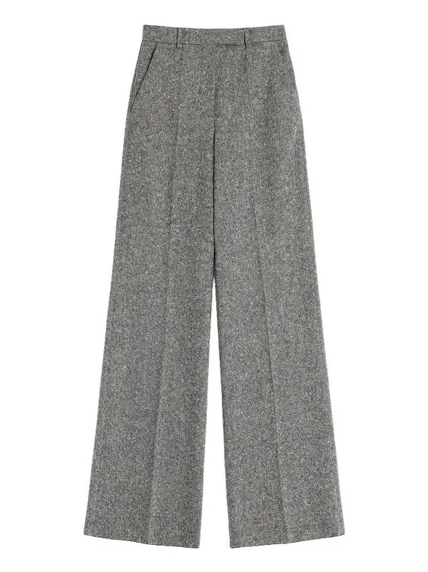 Valentino Garavani Natté Buttoned Weave Pants - Grey