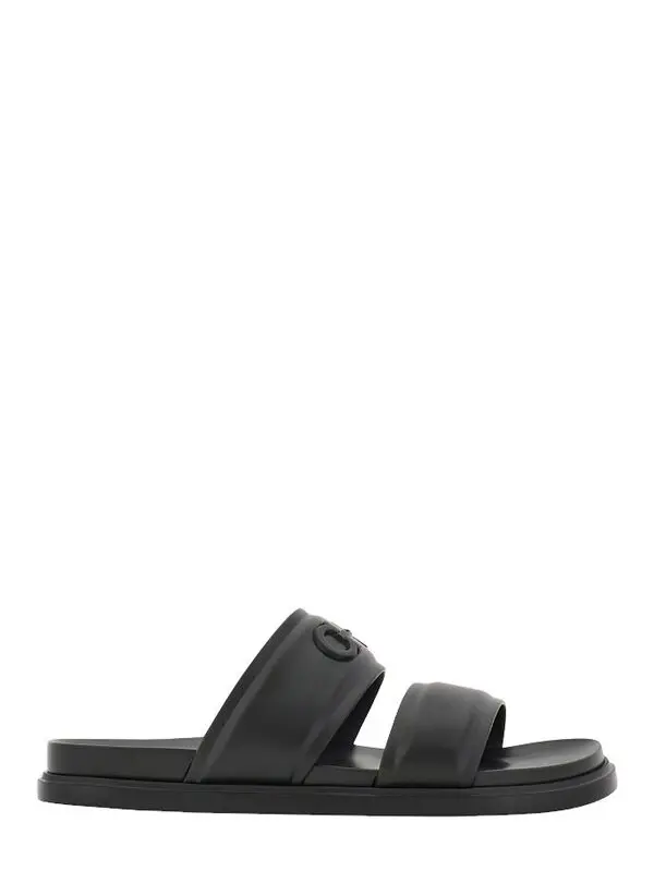 FERRAGAMO Saint Barth Double-strap Sandals - Nero