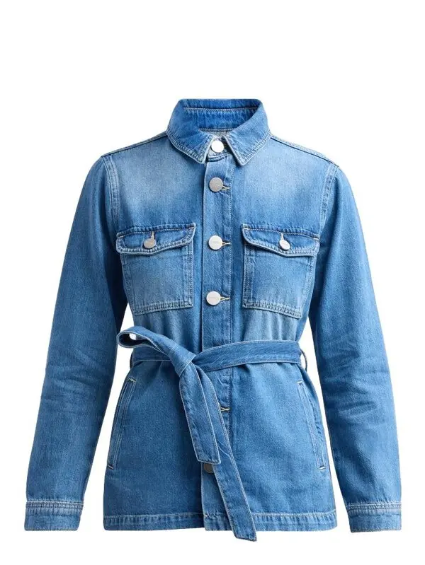 L'Agence Samaya Denim Safari Jacket - Torvang