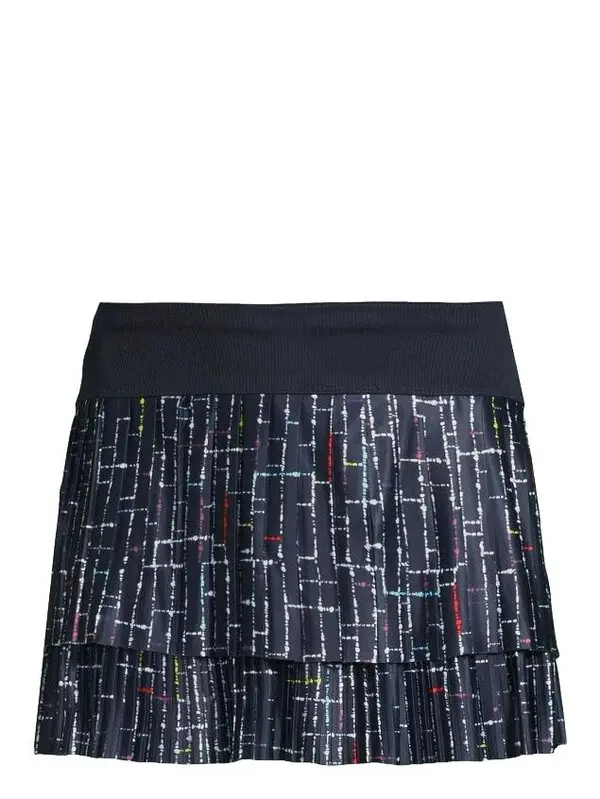 Lucky In Love Ps I Love You Lovin' Boucle Pleated Skirt - Midnight