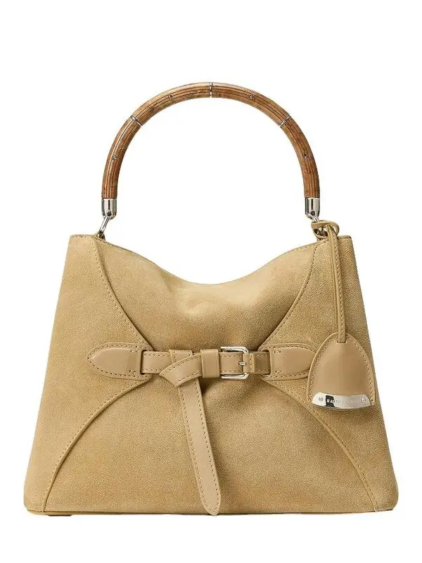 Ralph Lauren The Suede Top-handle Bag - Tan
