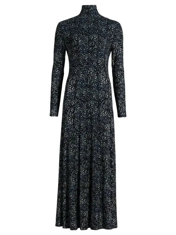 Proenza Schouler White Label Mabel Printed Jersey Maxi Dress - Navy Multi