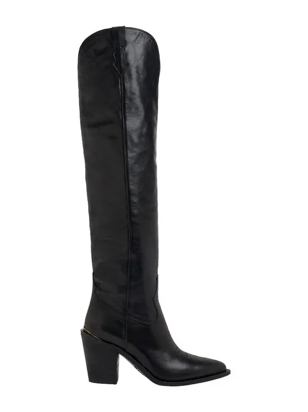Partlow Jojo 90mm Leather Knee-high Boots - Nero