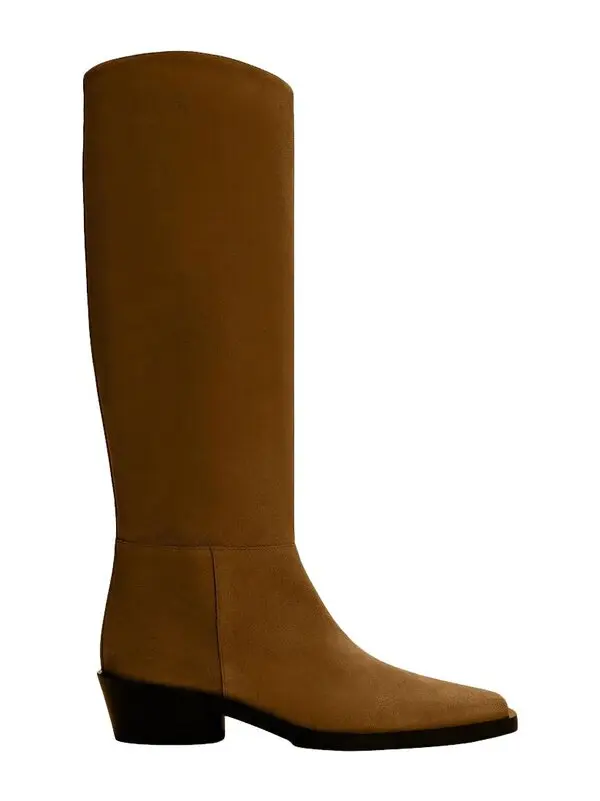 Proenza Schouler Bronco 40mm Suede Knee-high Boots - Fern