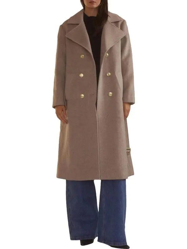 Cynthia Rowley Noa Wool-blend Coat - Camel