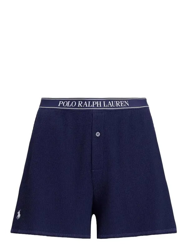 Polo Ralph Lauren Club Waffle Stretch-cotton Boxer Shorts - Navy
