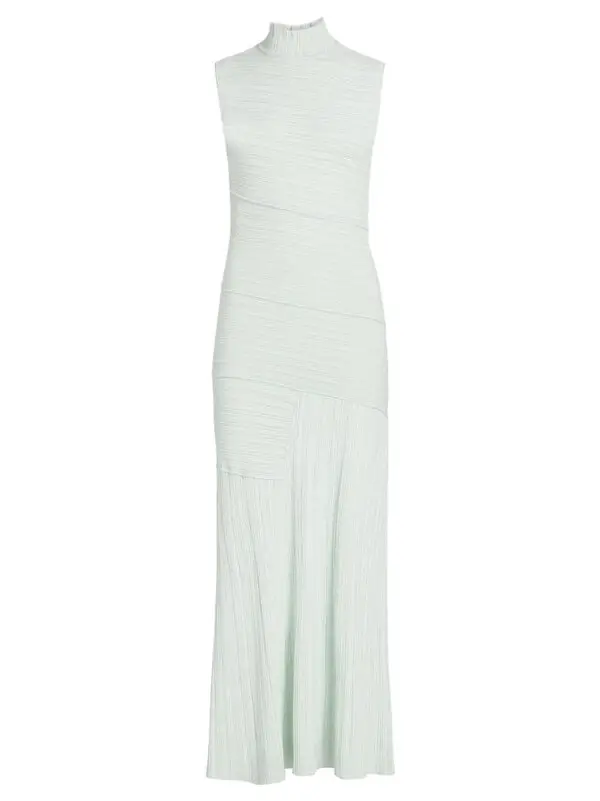 Proenza Schouler Federica Micro Pleat Midi-dress - Mint