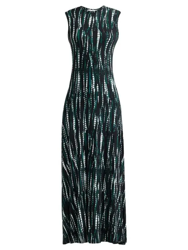Proenza Schouler White Label Jordyn Marl Jersey Midi-dress - Black Multi