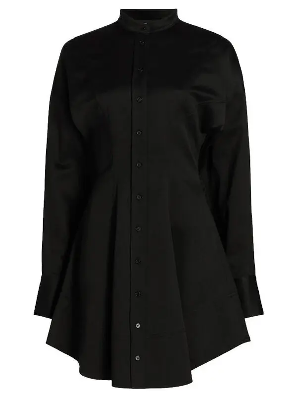 Proenza Schouler Janan Cotton Sateen Shirtdress - Black