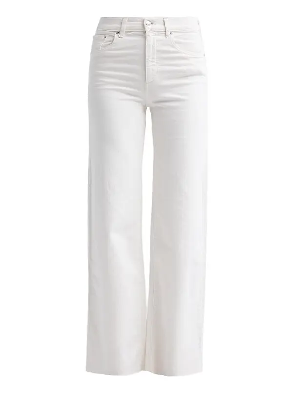 LE JEAN Column High-rise Straight-leg Jeans - Bone