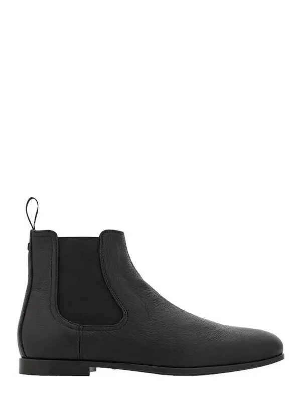 FERRAGAMO Sterling Leather Chelsea Boots - Nero