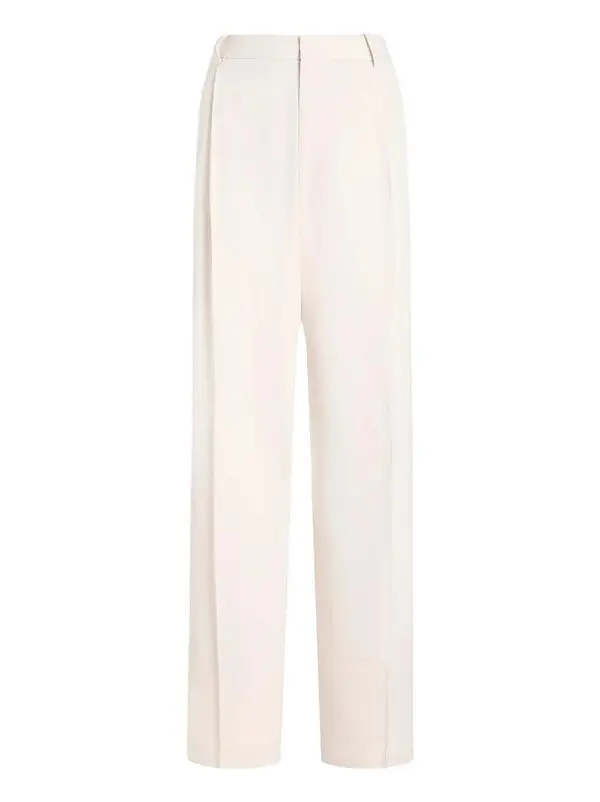 Proenza Schouler Cletina Pleated-front Wide-leg Pants - Ecru