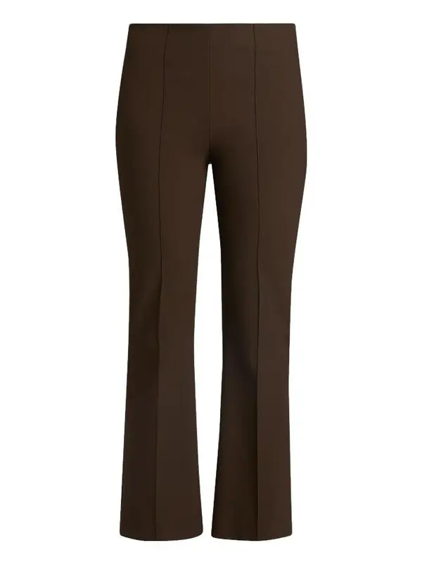 Vince Mid-rise Pintuck Crop Flare Pants - Willow