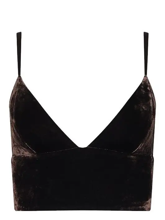 L'AGENCE Aislin Bralette Top - Dark Java