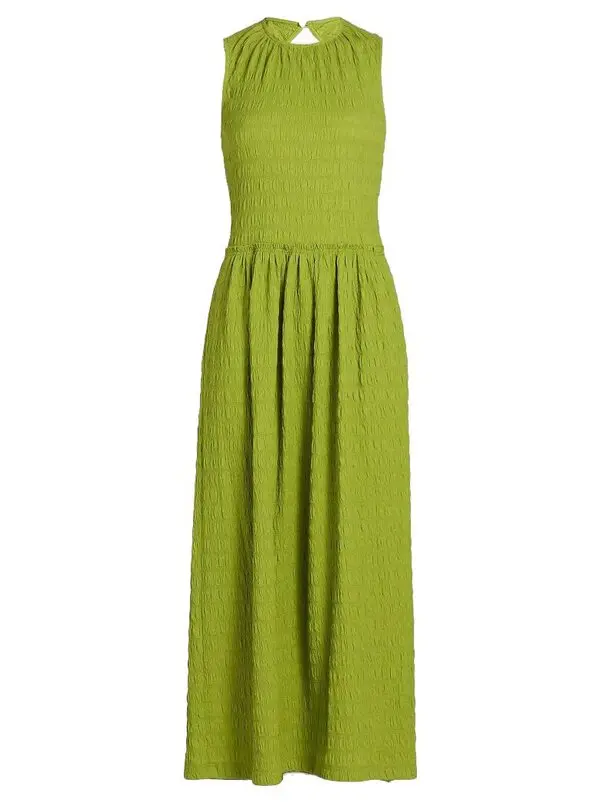 Proenza Schouler White Label Zoira Textured Maxi Dress - Pea