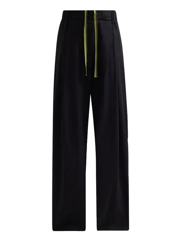 Proenza Schouler Lissia Cotton Drawstring Pants - Black