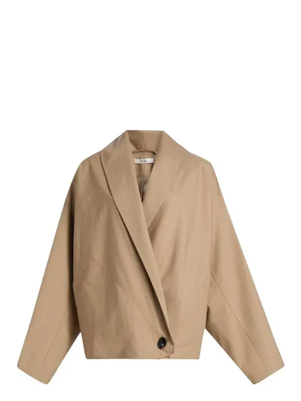 Co Wrap Tton-blend Jacket - Camel