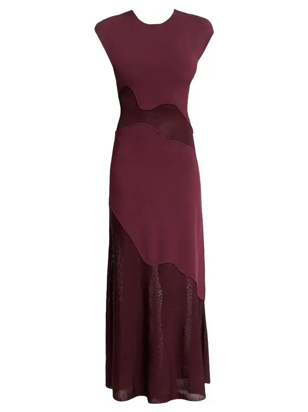 Proenza Schouler Maissa Mix Media Maxi Dress - Amarone