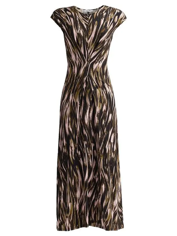 Proenza Schouler White Label Miranda Printed Jersey Midi Dress - Willow Multi