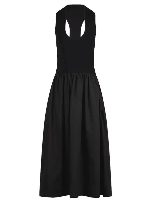 Rebecca Minkoff Belle Combo Tank Midi-dress - True Black